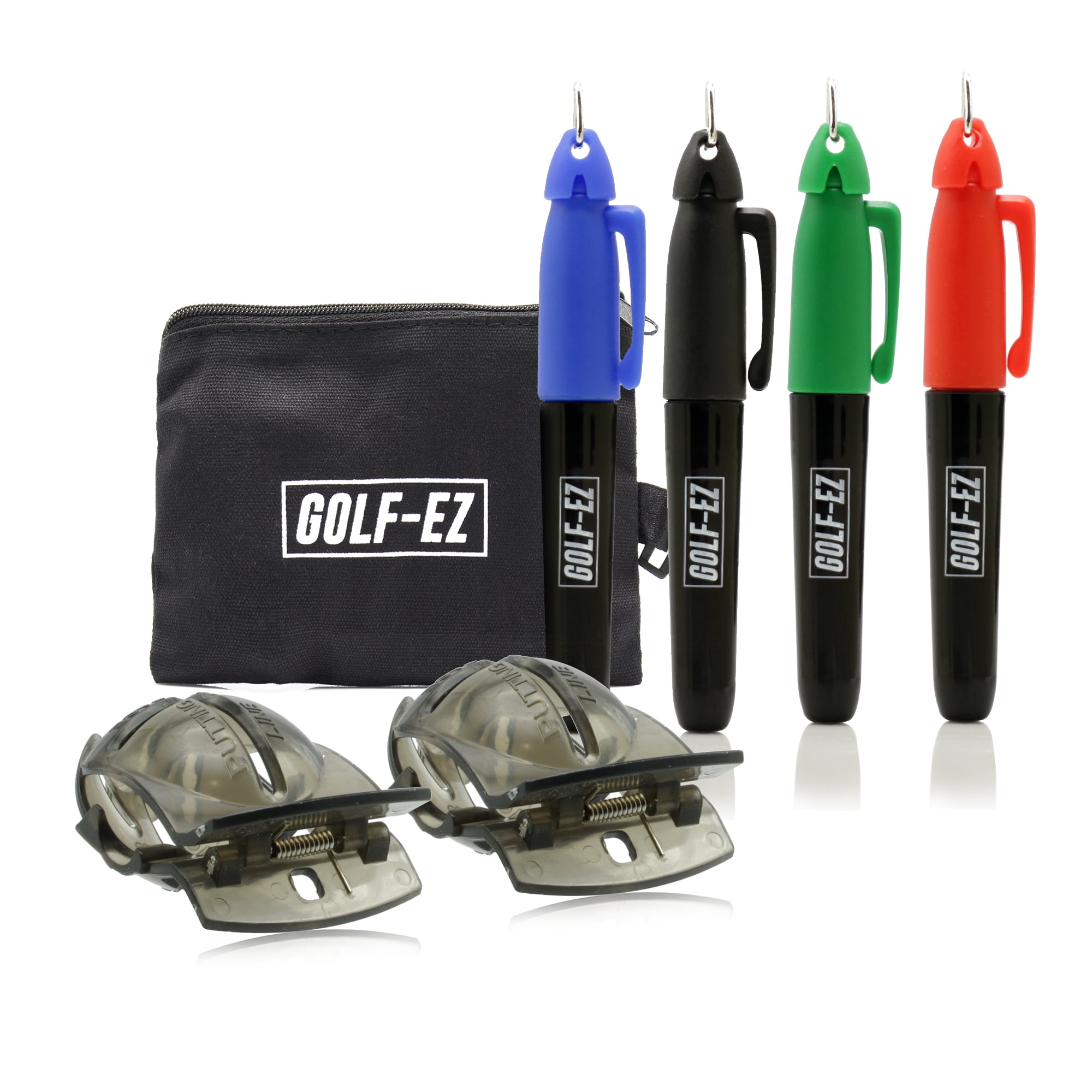 Golf-EZ Golf Ball Marker Line Drawing Alignment Putting Tool Kit with ...