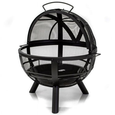 Endless Summer Black Wood Burning Outdoor Firehouse - Walmart.com