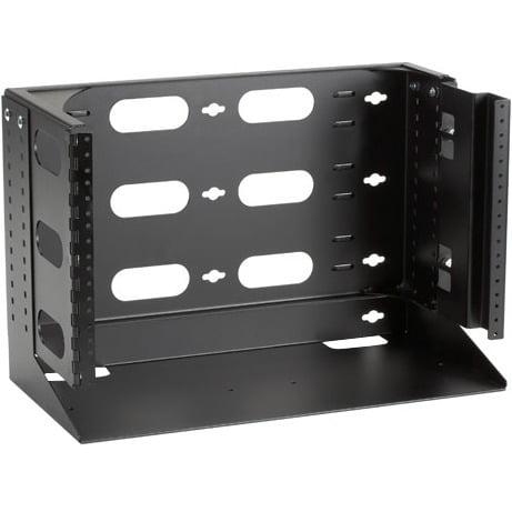 Black Box Wallmount Rack 12" with Swing Bracket and Adjustable Shelf ...