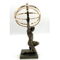 Greek Atlas God Kneeling & Standing Sculpture with Globe - Walmart.com