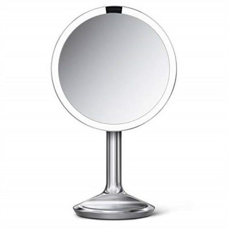 simplehuman sensor lighted makeup vanity mirror se, 8" round, 5x ...