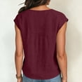 Bainana Womens Casual T Shirts Solid Color Short Sleeve Crew Neck Tops ...
