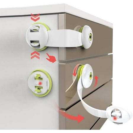 Tatum88 [10 Pack] Child Safety Locks - No Tools or Drilling Required ...