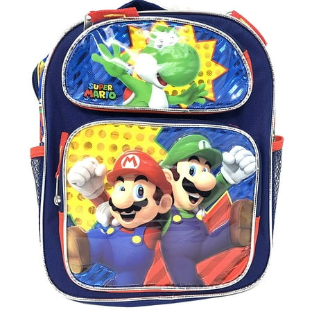 Small Backpack - Nintendo - Super Mario & Luigi 12" New 202365 ...