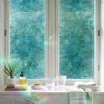 Blue Teal Clouds Window Privacy Film Modern Abstract Art Fantasy Smoke ...
