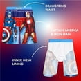 Marvel Avengers Boys’ Swim Trunks – Captain America, Iron Man, Hulk ...