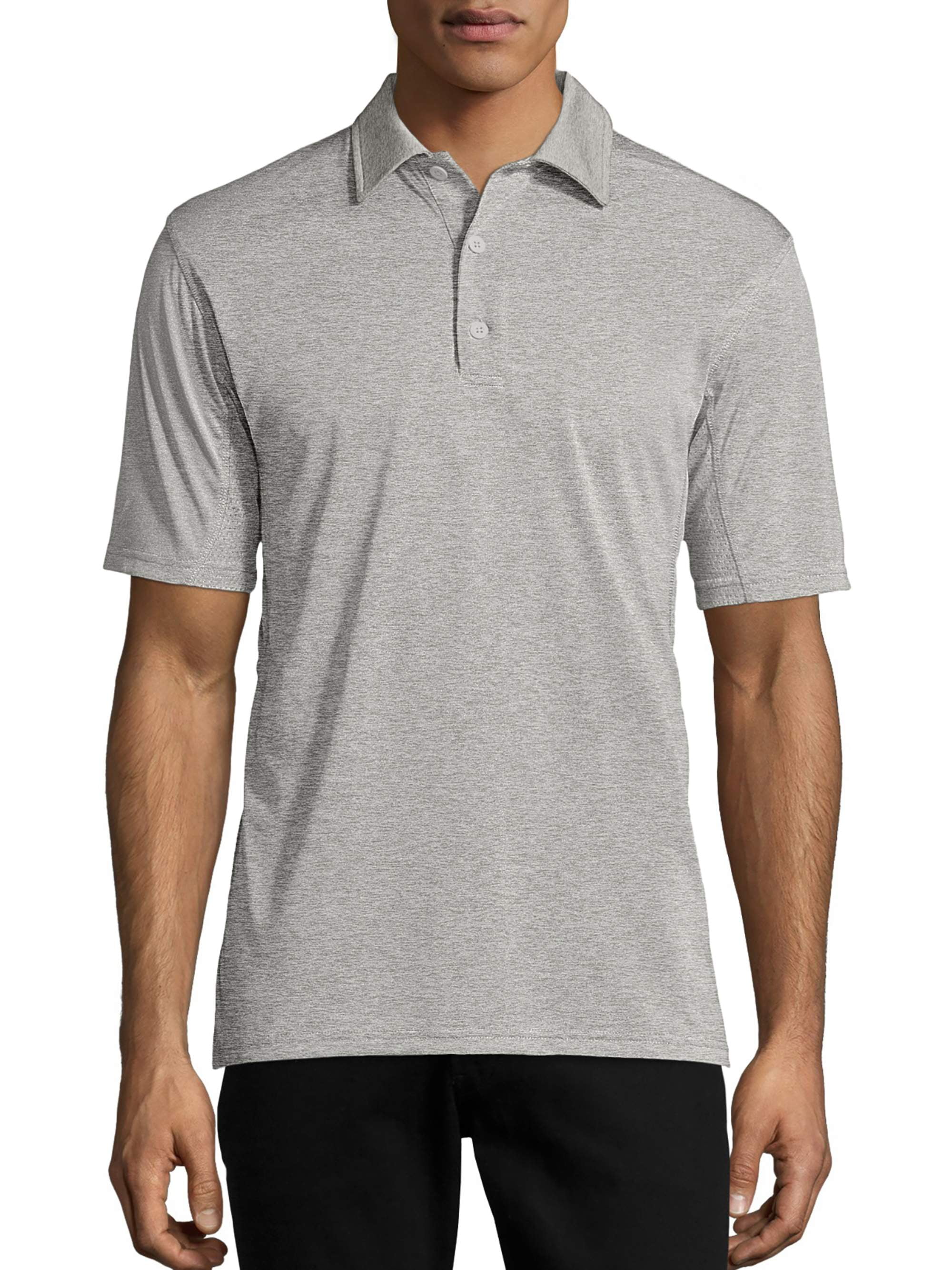 Hanes - Hanes Men's Sport Heathered Performance Polo - Walmart.com ...
