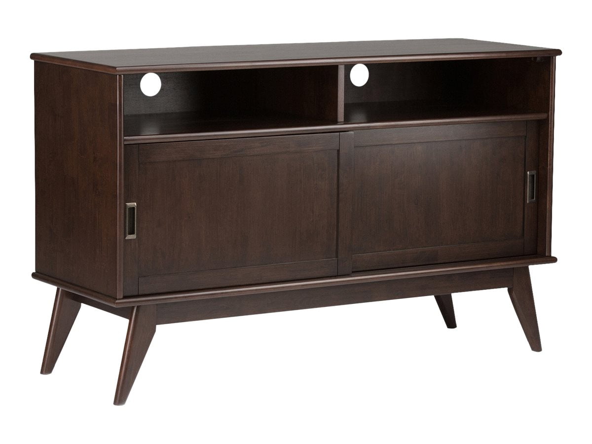 Simpli Home Draper Mid Century Tall TV Media Stand - Walmart.com