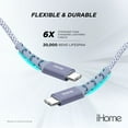 iHome 6' USB-C to USB-C Cable, Nylon with Wrap, Purple - Walmart.com