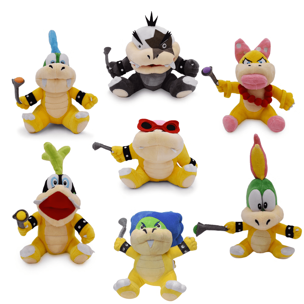 Buy INT Super Mario Koopalings Larry Iggy Lemmy Roy Ludwig Wendy Morton Plush Toy Set of 7Pcs ...