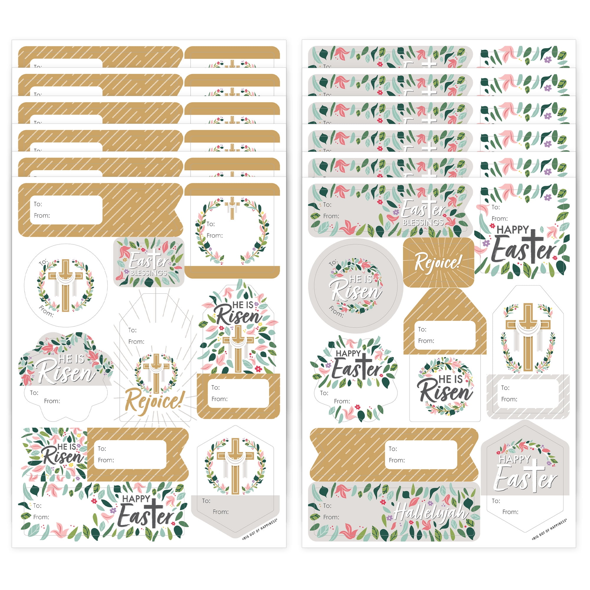 Big Dot of Happiness Religious Easter - Assorted Christian Holiday ...