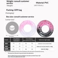 Btidfty Cherry Blossom Inflatable Pool Float Ring, Thickened Seamless ...