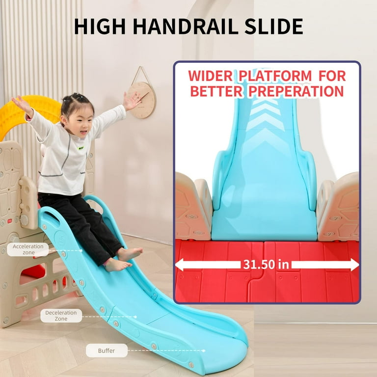 Indoor Jungle Gym Slide For Home Indoor Jungle Gym | 6 In 1 Fun