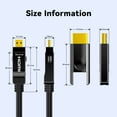 Fiber Optic HDMI Cable, 8K Ultra HD, Micro D-D to Mini HDMI, Easy Wall ...