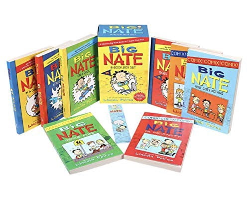 Pre-Owned Big Nate Lincoln Peirce Series 8 Books Box Gift Set Includes ...