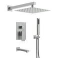 EVERSTEIN Shower Faucet Set 10 inch Rain Shower Head System with ...