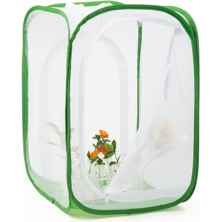 Two Doors Large Monarch Butterfly Habitat, Insect Mesh Cage ...