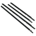 4Pcs Chrome Car Window Exterior Trim Strips Seal Weatherstrips Fit for ...