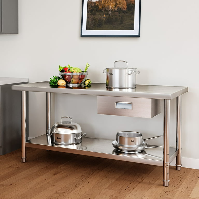 Stainless Steel Work Table With Drawers Stainless Steel Work Table