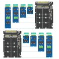 SFF-8639 NVME to NGFF B+M Key PCIe SSDs Adapters Card with Enclosure ...