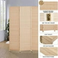 Room Divider Privacy Screen 16" Room Dividers and Folding Privacy ...