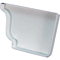 Amerimax Home Products 27006 White Aluminum Right Gutter Endcap - 5 In ...