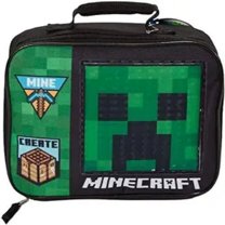 Minecraft Creeper Stalk Video Game Gamer Insulated Lunch Box Bag Tote ...
