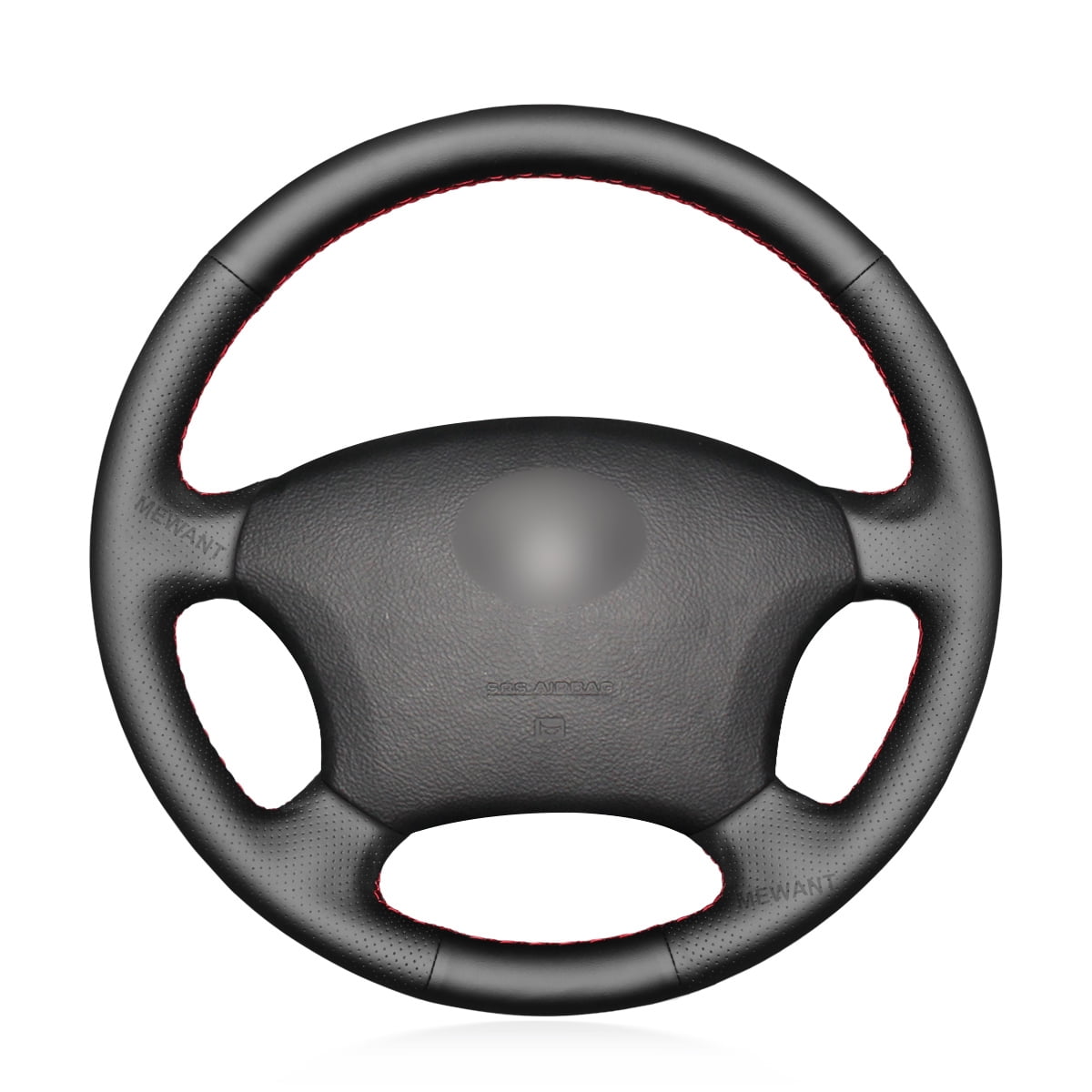 MEWANT Black Artificial Leather Steering Wheel Cover Wraps for Toyota ...