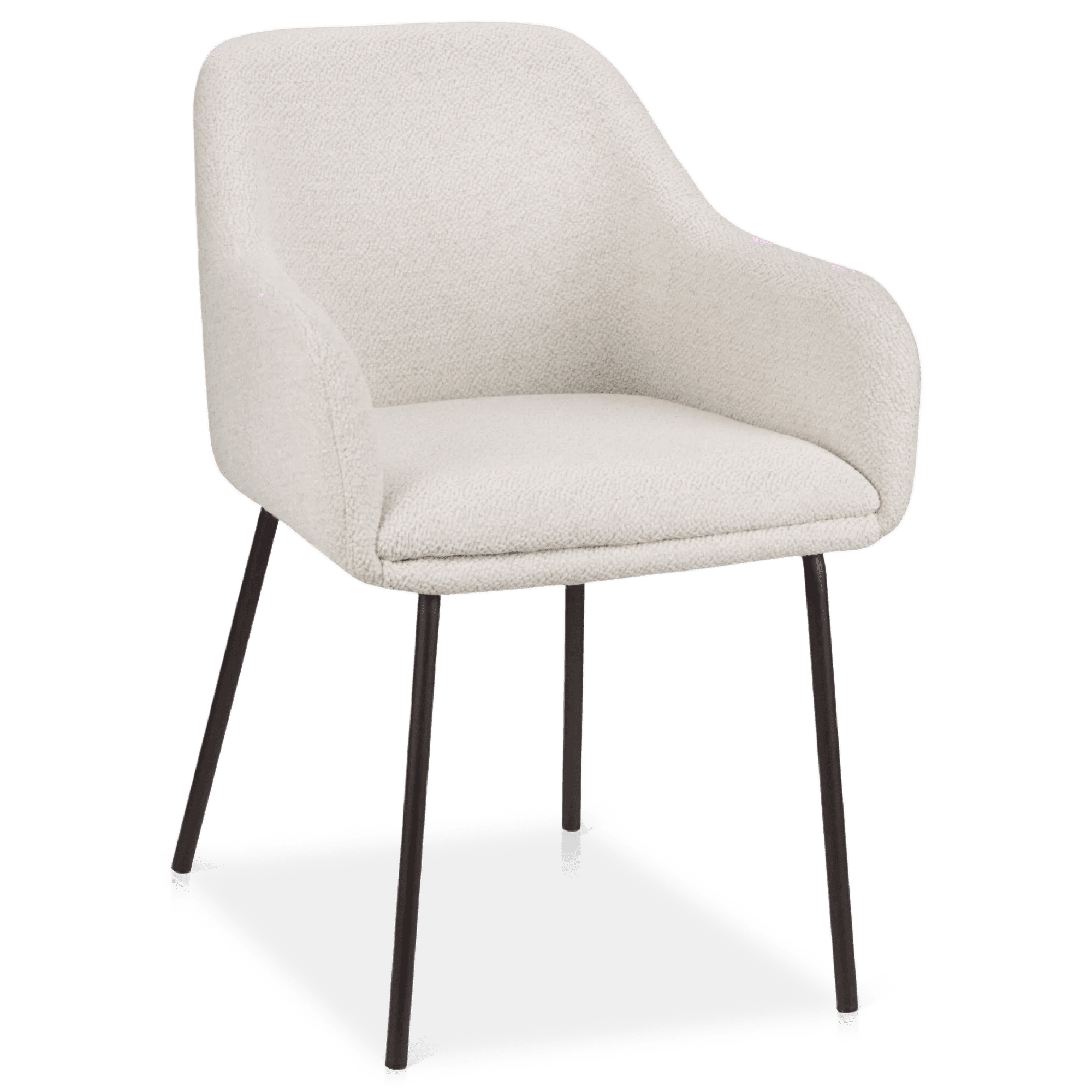 Click here for Bouclair Oatmeal Fabric And Metal Dining Chair prices