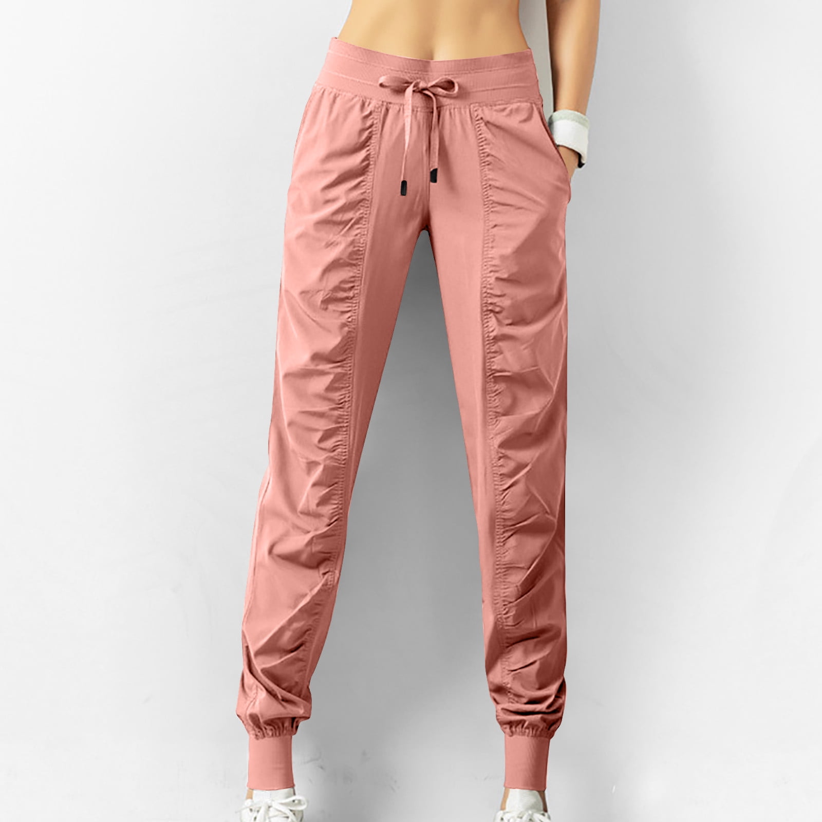 Click here for Rkstn Womens Pants High Waistband Loose Running Qu... prices