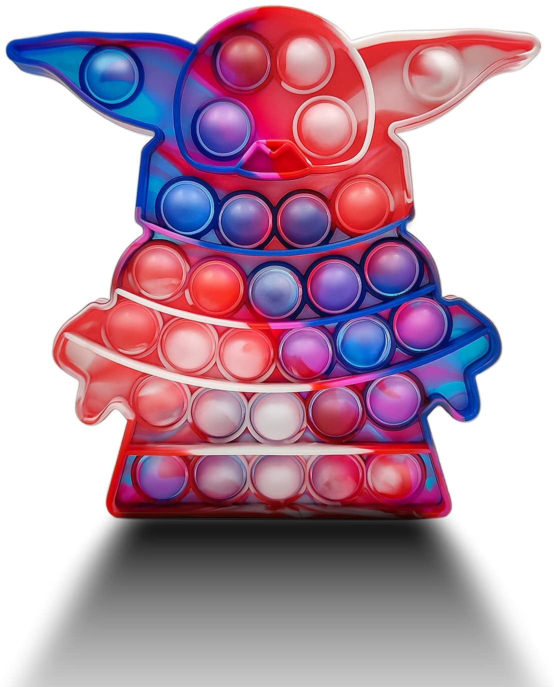 Tie Dye Push Pop Fidget Baby Bubble Popping Sensory Tool Silicone ...