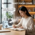 2026 New Portable USB Rechargeable Misting Table Fan, Mini Desktop ...