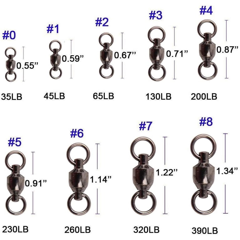 Swivel Fishing Ball Bearing Swivels - 20pcs/Pack High Strength ...