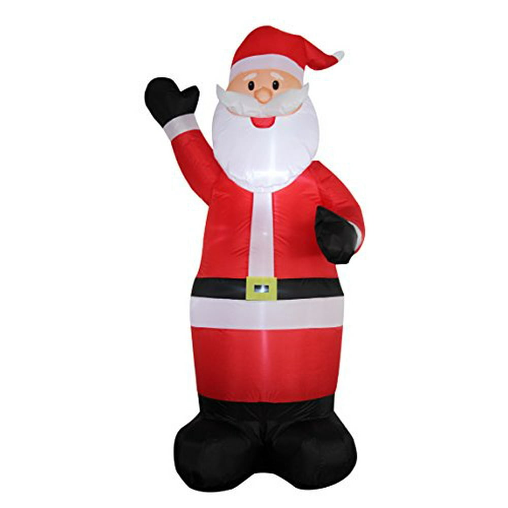 8 Foot Self Inflating Illuminated Christmas Santa Yard Blow Up