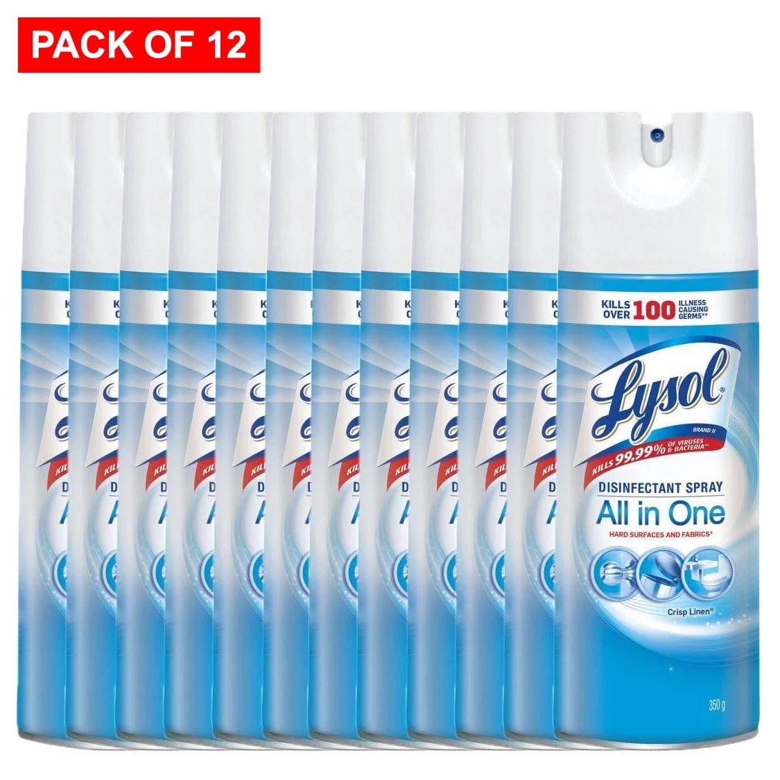 Lysol Disinfectant Spray, Crisp Linen, 350g, Disinfect and Eliminate ...