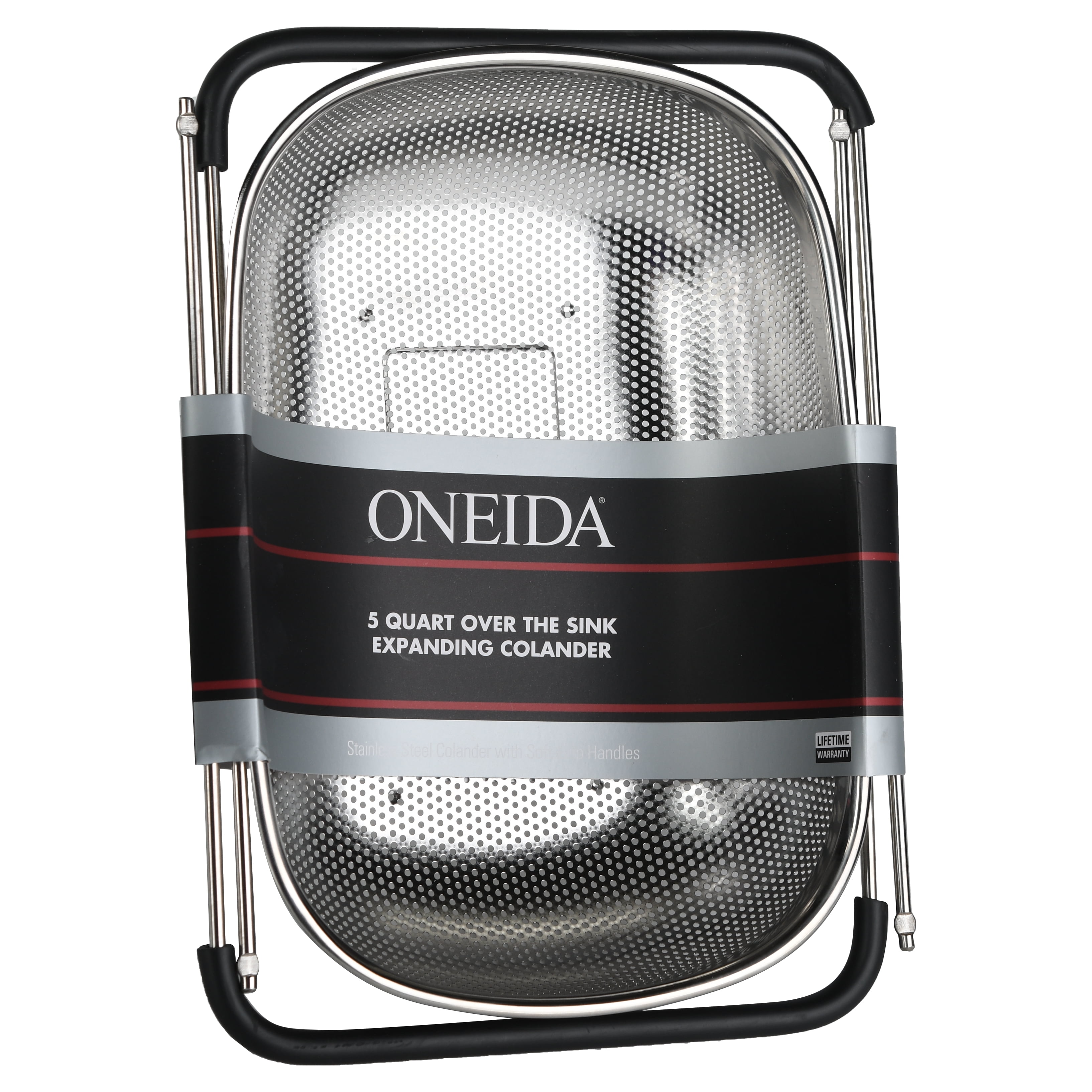 Oneida® 5 Quart Over The Sink Stainless Steel Colander - Walmart.com