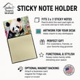 BDKWID-Panda Sticky Note Holder Refillable Dispenser Self-Sticky Note ...