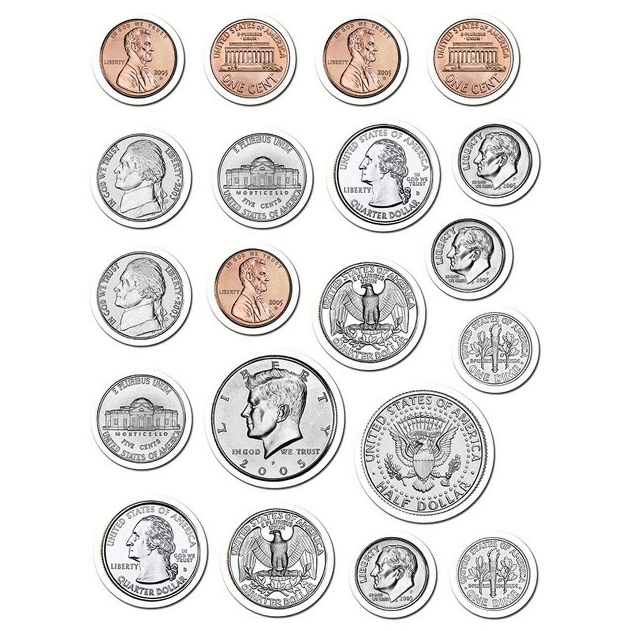 COINS STICKERS - Walmart.com