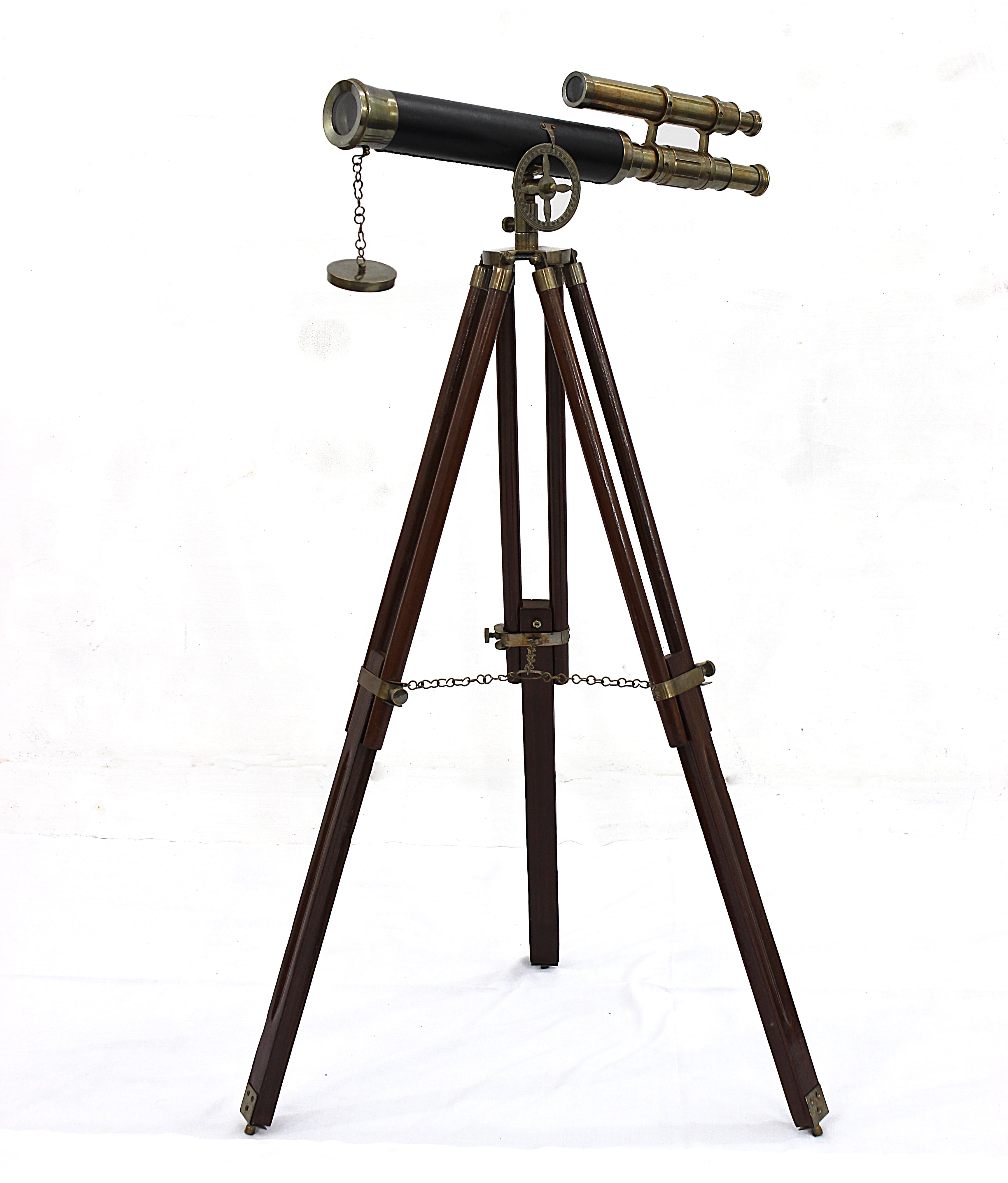 Rusty Functional Telescopes, 32 inch, Antique Vintage Telescope Rosewood Tripod Stand - Walmart.com