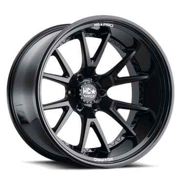 LUXXX HD Alloy Rims LHD16 22X12 8165/170 -44 125 Gloss Black Milled ...