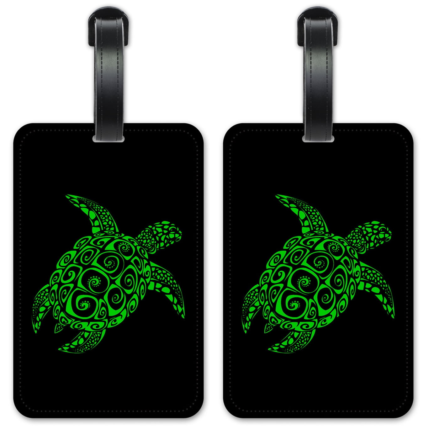 Decorative Sea Turtle - Luggage ID Tags / Suitcase Identification Cards ...