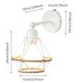 Nsxcdh Industrial Style Loft Wall Lamp Plug Rope Bedside Corridor Study ...