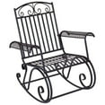 International Caravan Tropico Wrought Iron Rocking Chair for Outdoor ...