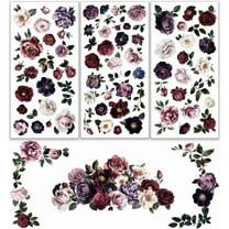 3pcs/Set Ivory Flowers Rub on Transfers for Furniture and Crafts 6x12 ...