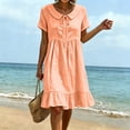 Oksale Summer Dresses for Women Cute Peter Pan Collared Mini Dress ...