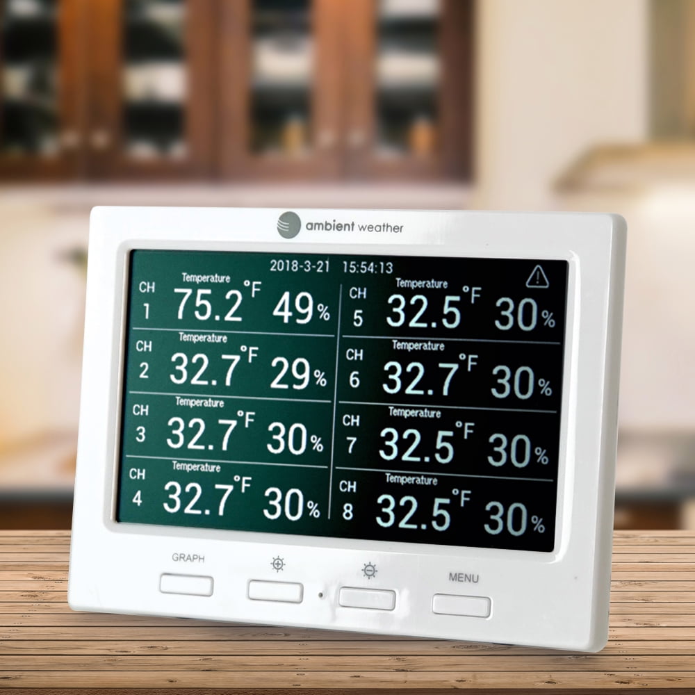 Buy Ambient Weather WS-3000-X3 Thermo-Hygrometer Wireless Monitor w/ 3 ...