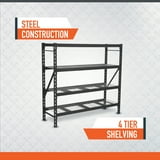 Ironton 4-Tier Storage Shelving, 77in.W x 72in.H x 24in.D - Walmart.com