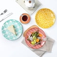 Ceramic Dessert Plates Set of 6, 6 Inch Mini Dinner Plates for Cake ...