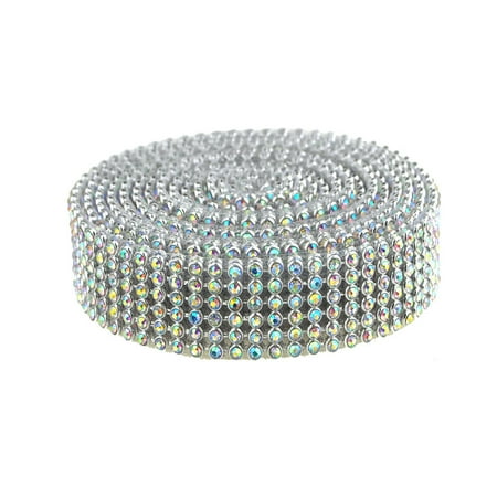 Rhinestone Ribbon Craft Trim, 3/4-Inch, 2 Yards, Iridescent - Walmart.com
