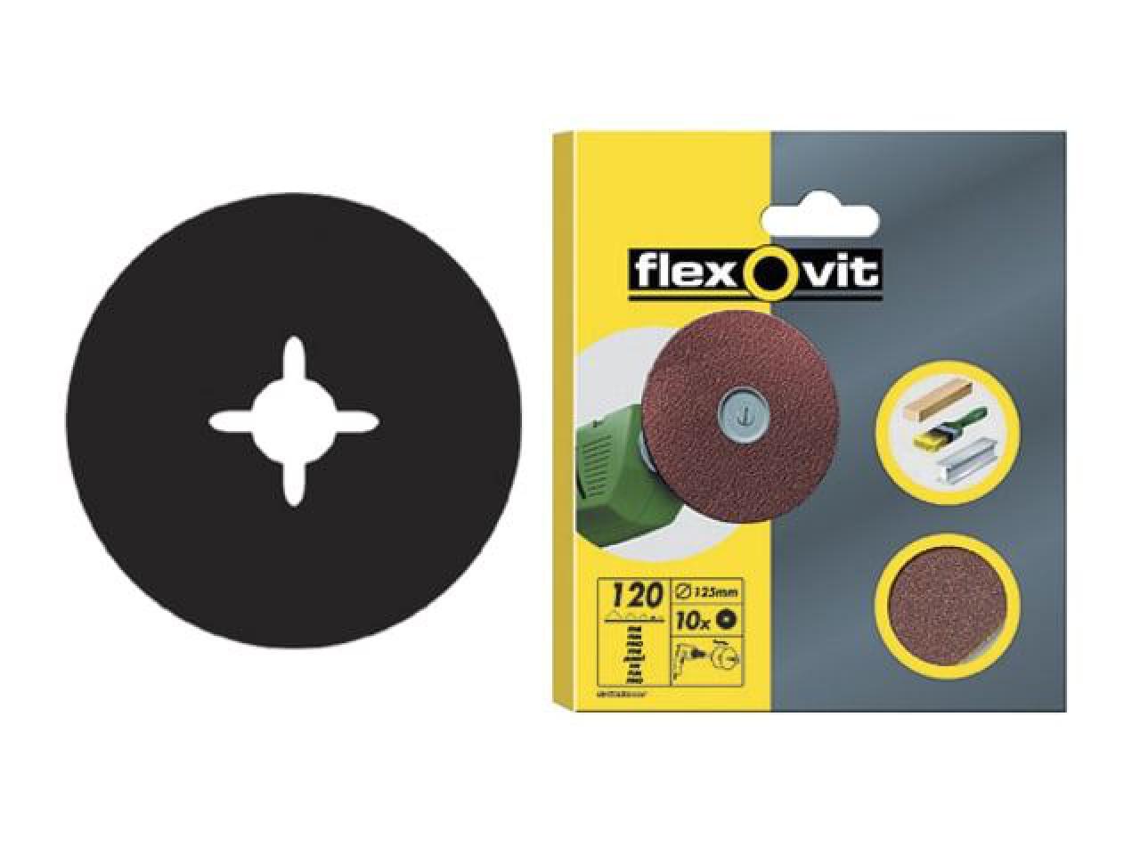 Flexovit - Drill Mountable Disc 125mm Medium 80G (Pack 10) - Walmart.com